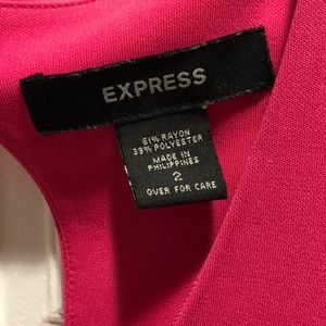Express | Dresses | Hot Pink Express Dress With Keyhole Back | Poshmark